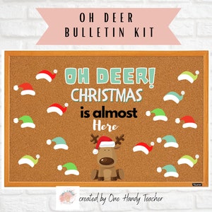 Christmas Bulletin, Santa Bulletin, Reindeer Bulletin, Teacher ...