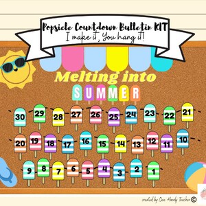Summer Bulletin Popsicle Bulletin Bulletin Board Kit - Etsy