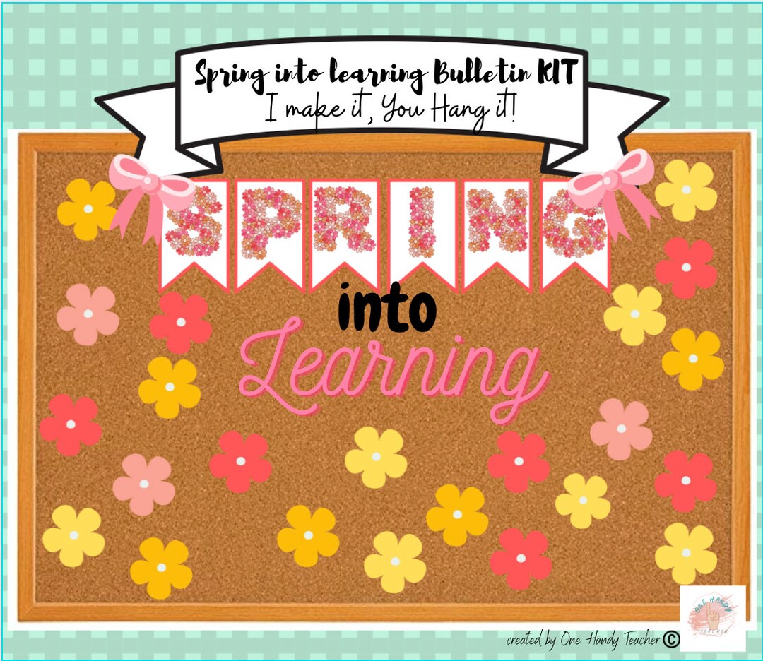 Spring Bulletin Teacher Classroom Decor Office Decor - Etsy