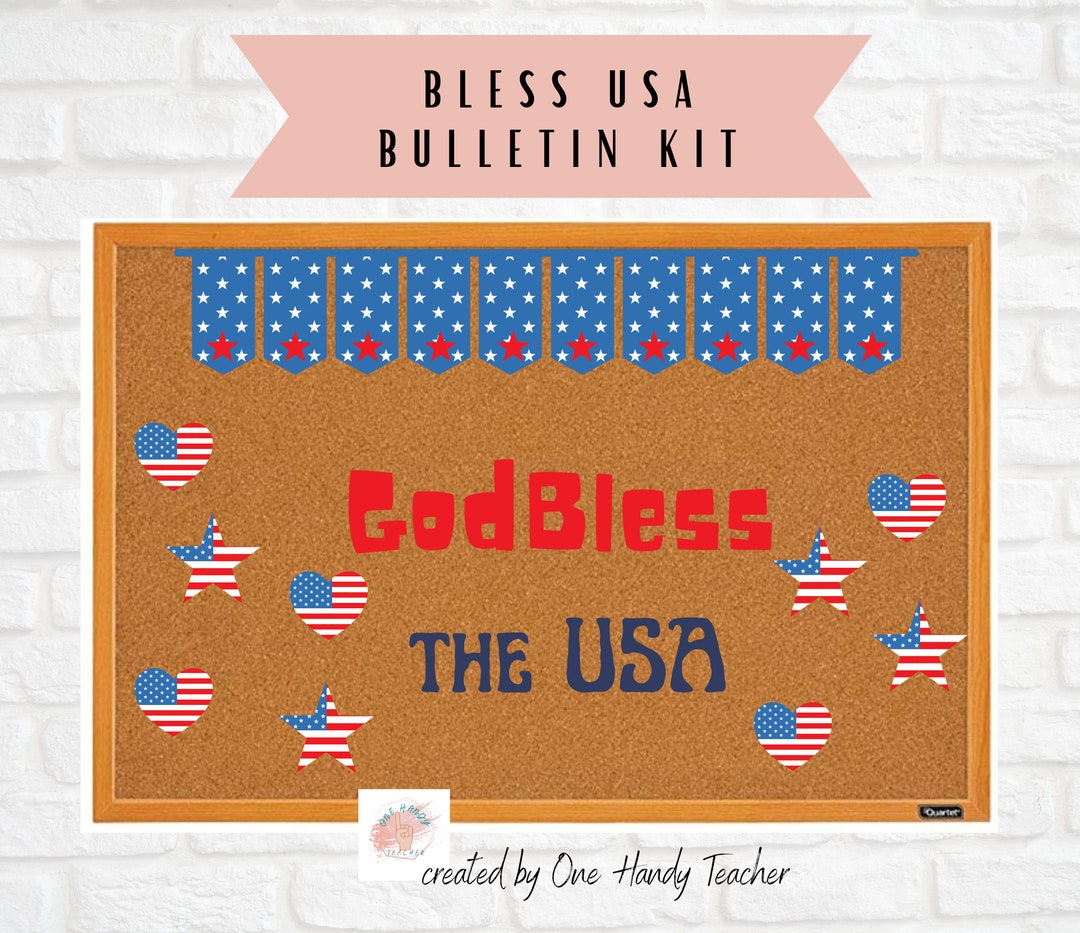 America Bulletin, Fourth of July Bulletin, Bulletin Board Kit, Stars ...