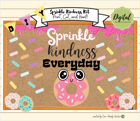 Digital Bulletin Doughnut Bulletin Kindness Bulletin Donut - Etsy