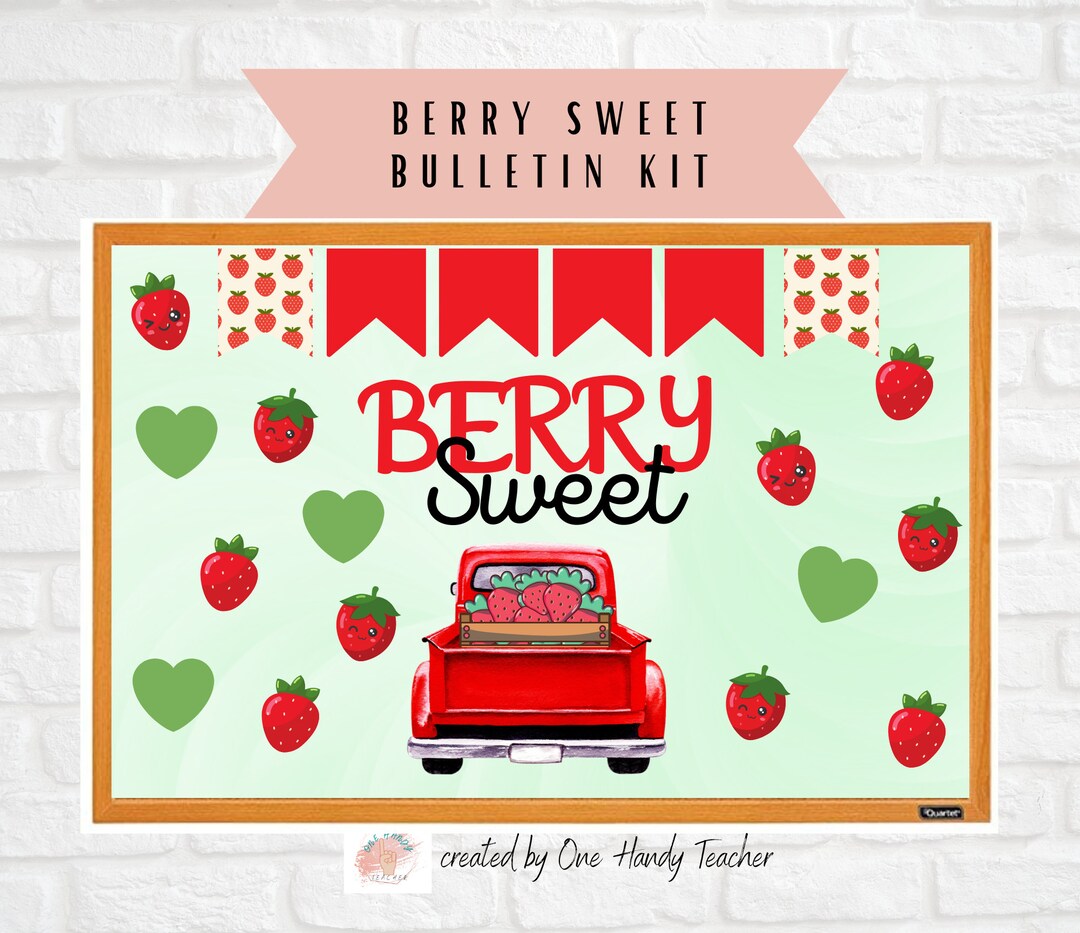 Berry Sweet, Strawberry Bulletin, Farmhouse Truck Decor Bulletin ...