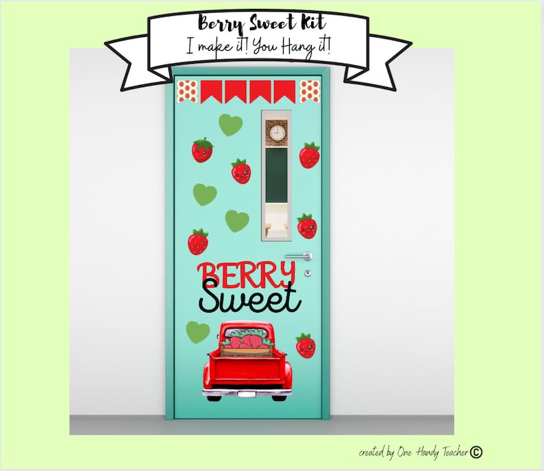 Berry Sweet Strawberry Bulletin Farmhouse Truck Decor - Etsy