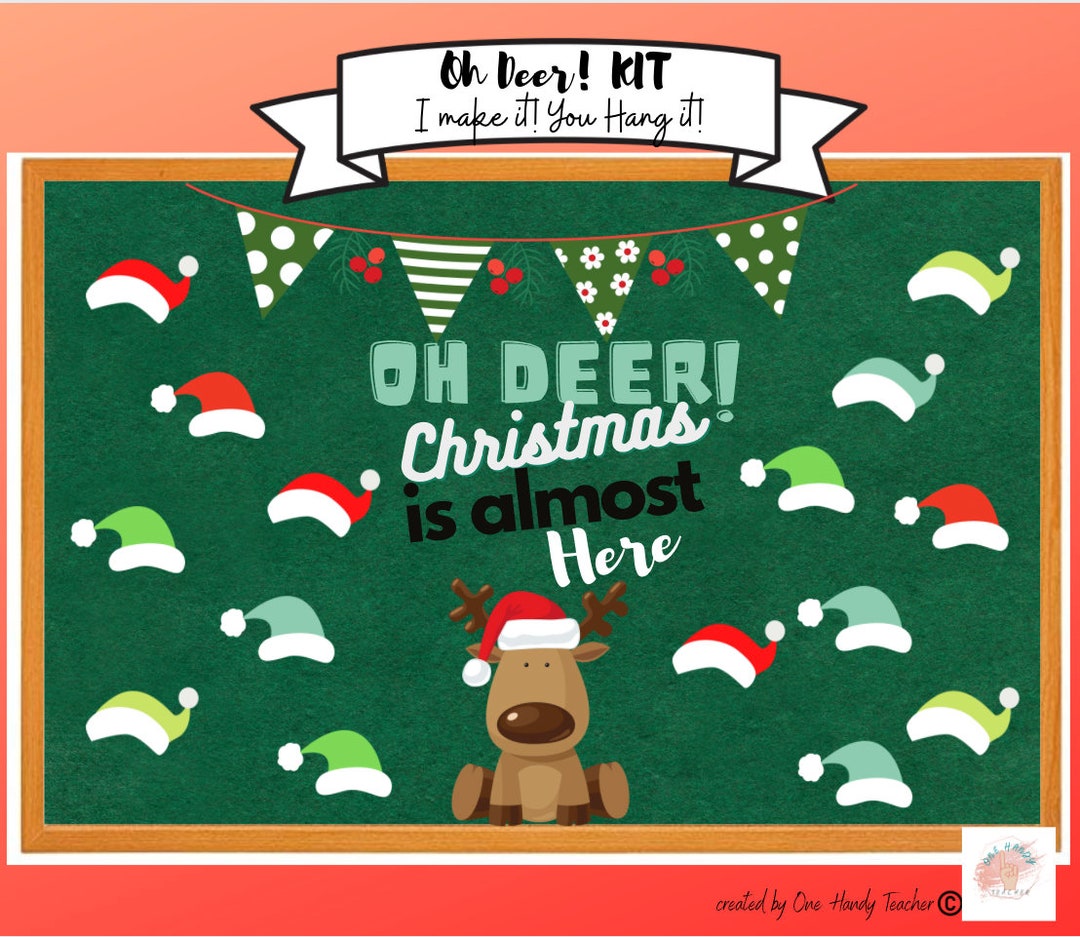 Christmas Bulletin Santa Bulletin Reindeer Bulletin Teacher - Etsy