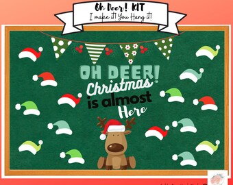 Christmas Bulletin Santa Bulletin Reindeer Bulletin Teacher - Etsy