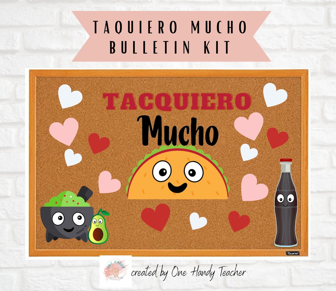 Cinco De Mayo Bulletin, Spanish Bulletin, Bilingual Board Kit, Taco ...