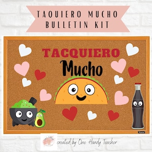 Cinco De Mayo Bulletin, Spanish Bulletin, Bilingual Board Kit, Taco ...