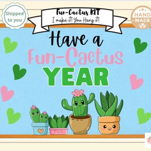 Cactus Theme Welcome Back Bulletin Board Set Back to School - Etsy
