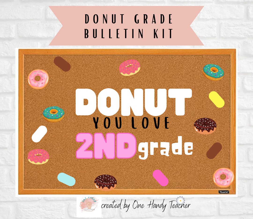 Donut Bulletin, Doughnut Bulletin, Bulletin Board Set, Back to School ...