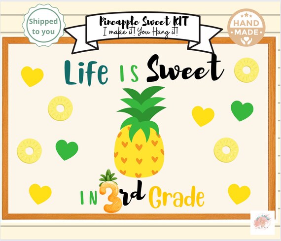 Pineapple Theme Welcome Back Bulletin Bulletin Board Kit - Etsy