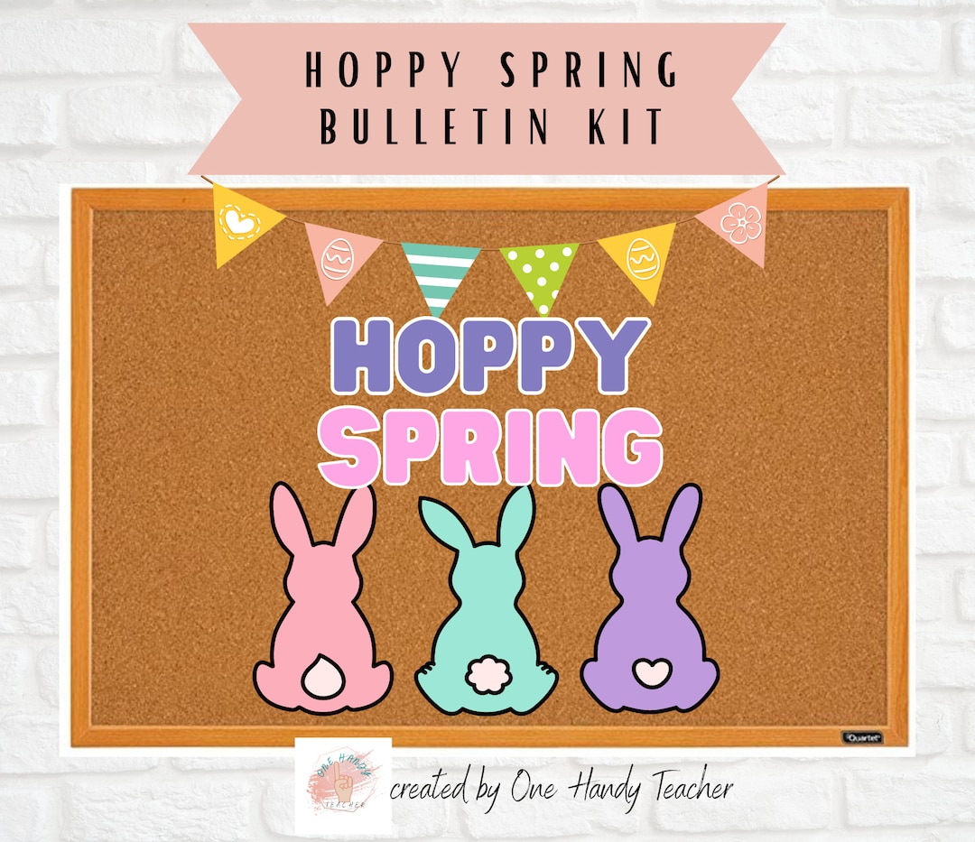 Spring Bulletin, Easter Bulletin, Teacher Classroom, Bulletin Board Kit ...