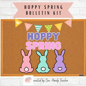 Spring Bulletin, Easter Bulletin, Teacher Classroom, Bulletin Board Kit ...