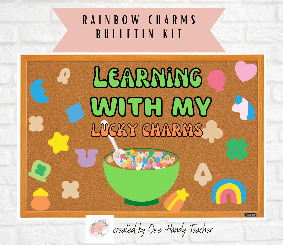 March Bulletin, Shamrock Charms Day Bulletin, Classroom Decor, Office ...