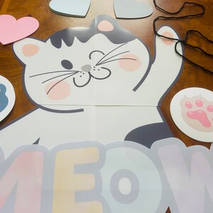Valentine's Day Bulletin, Cat Bulletin, Bulletin Board Set, February ...