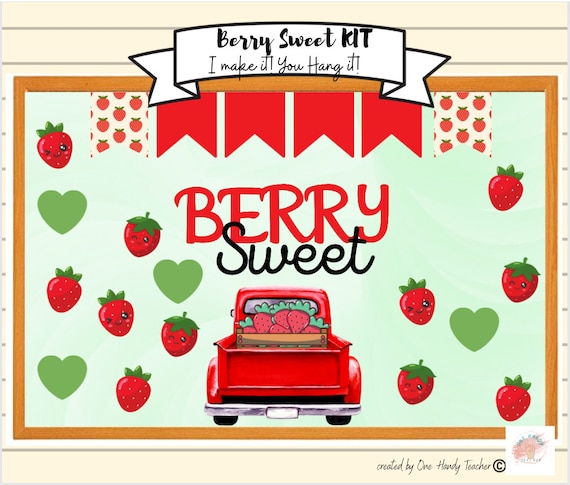 Berry Sweet Strawberry Bulletin Farmhouse Truck Decor - Etsy