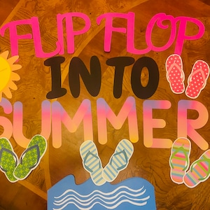 Summer Bulletin, Flip Flop Bulletin, Bulletin Board Set, Office ...