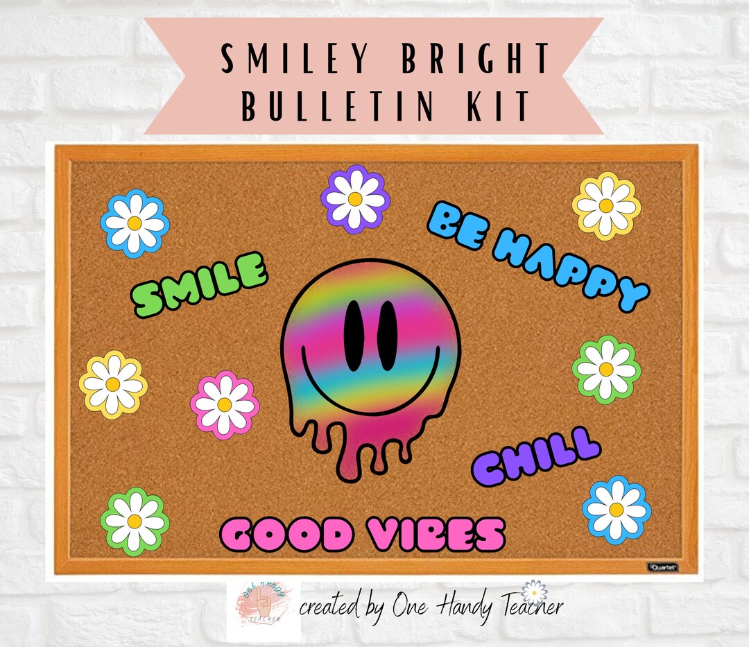 Retro Bulletin, Groovy Bulletin, Tie Dye Bulletin, Bulletin Board Set ...
