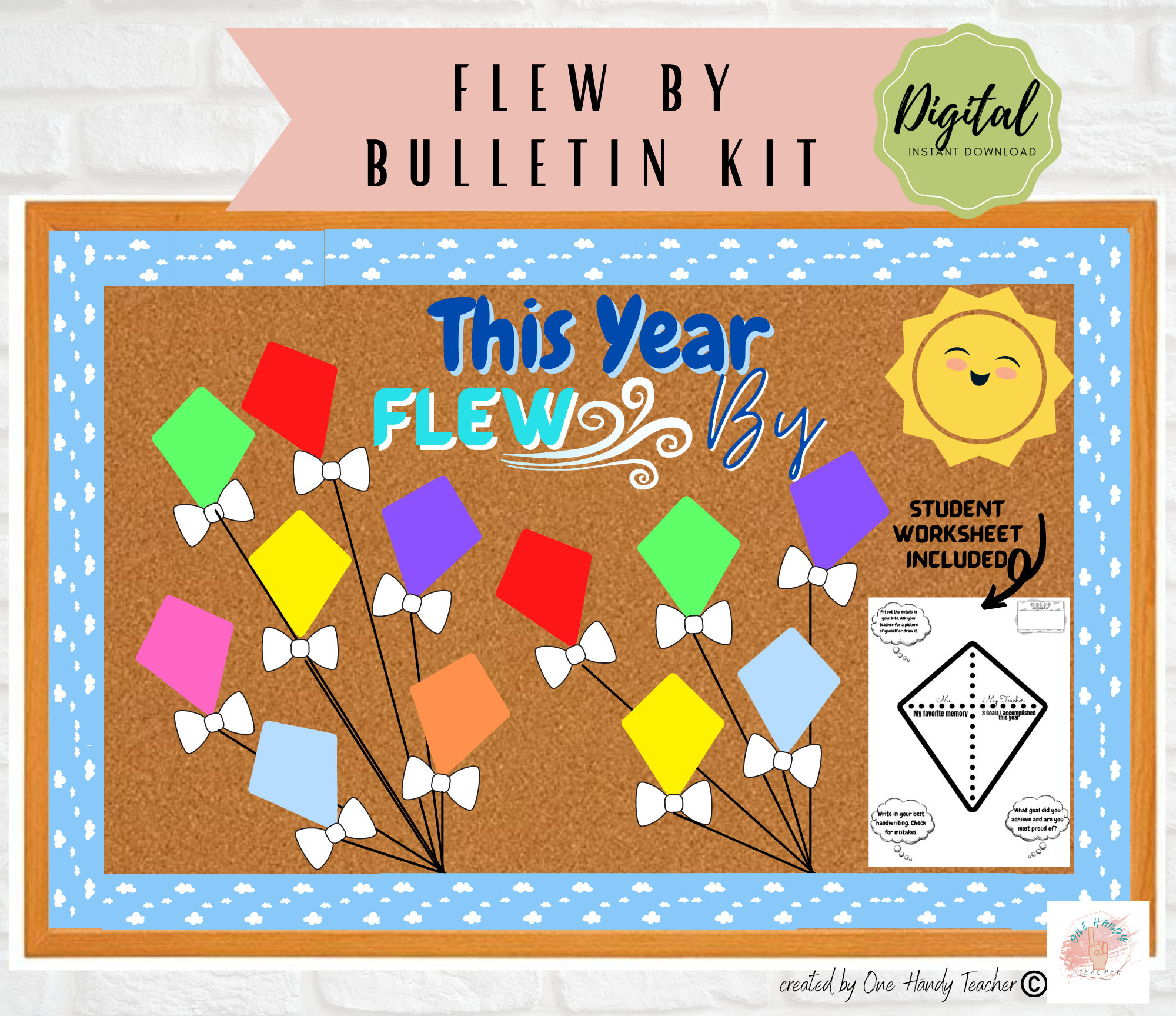 Kite Template For Bulletin Board