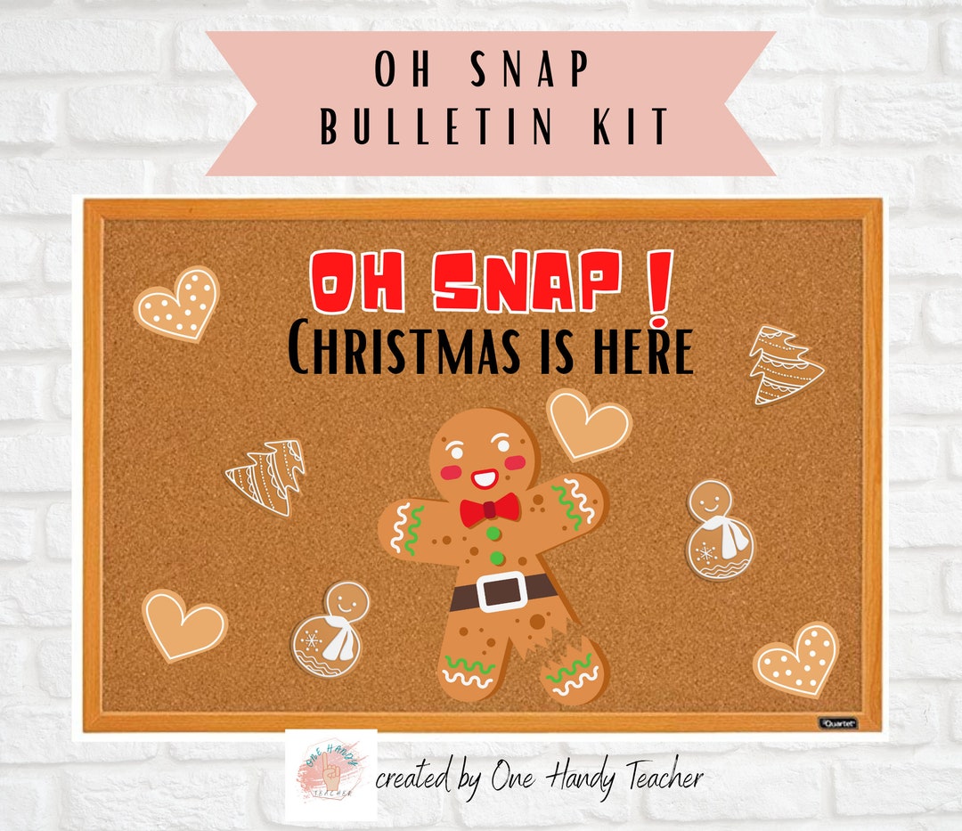 Gingerbread , Christmas Bulletin, Teacher Classroom Decor, Office Decor ...
