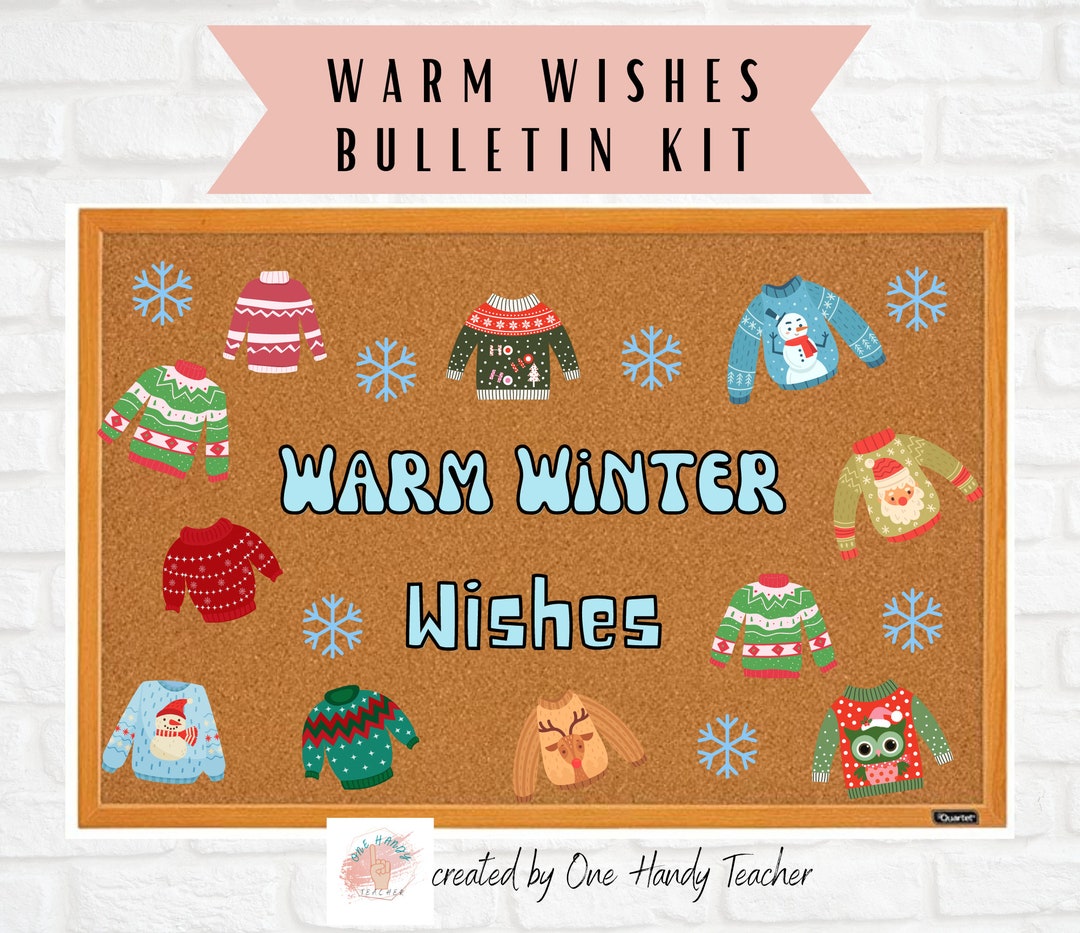 Winter Bulletin, Christmas Sweater Bulletin, Teacher Classroom, Office ...
