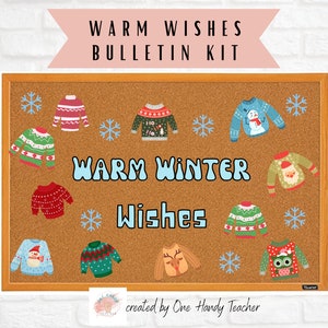 Winter Bulletin, Christmas Sweater Bulletin, Teacher Classroom, Office ...