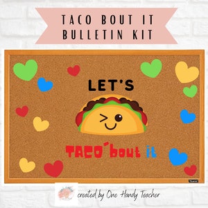 Taco About It, Spanish Bulletin, Bulletin Board Set, Cinco De Mayo, May ...