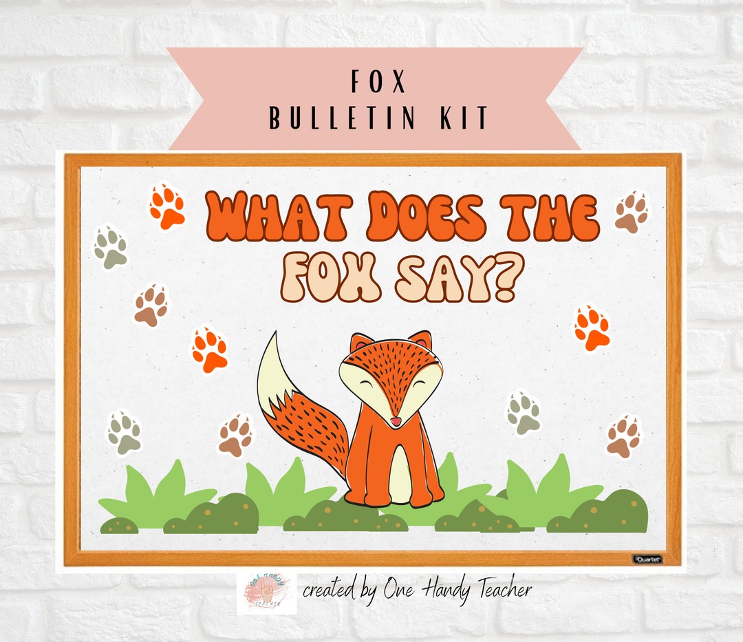 Fox Bulletin Board Kit Back to School Classroom Decor - Etsy