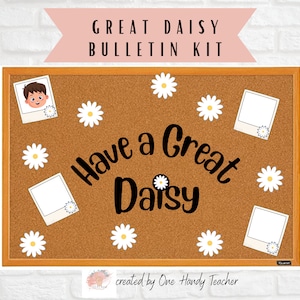 Daisy Bulletin, Welcome Bulletin, Bulletin Board Set, Back to School ...