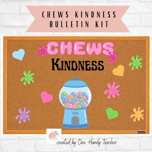 Kindness Bulletin, Gum Ball Bulletin, Bulletin Board Kit, February ...