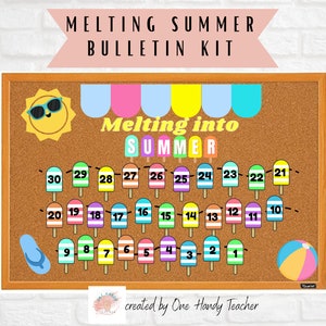 Summer Bulletin Popsicle Bulletin Bulletin Board Kit - Etsy