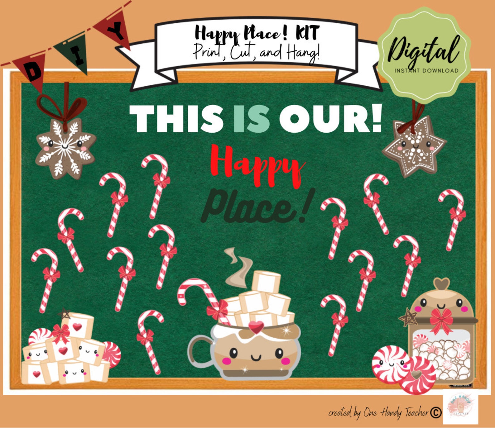 Hot Cocoa Bulletin Holiday Bulletin Digital Bulletin Kit - Etsy