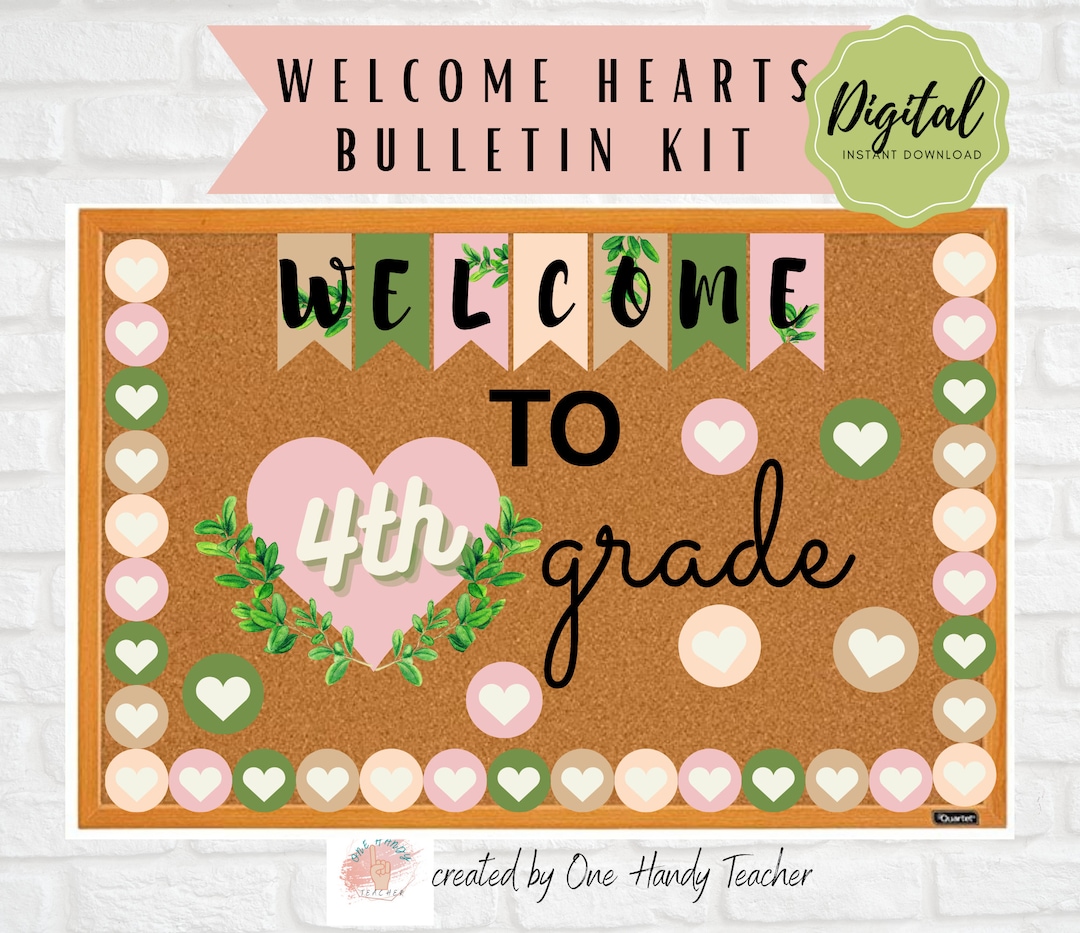 Digital Bulletin, Welcome Back Bulletin, Back to School, Neutral ...