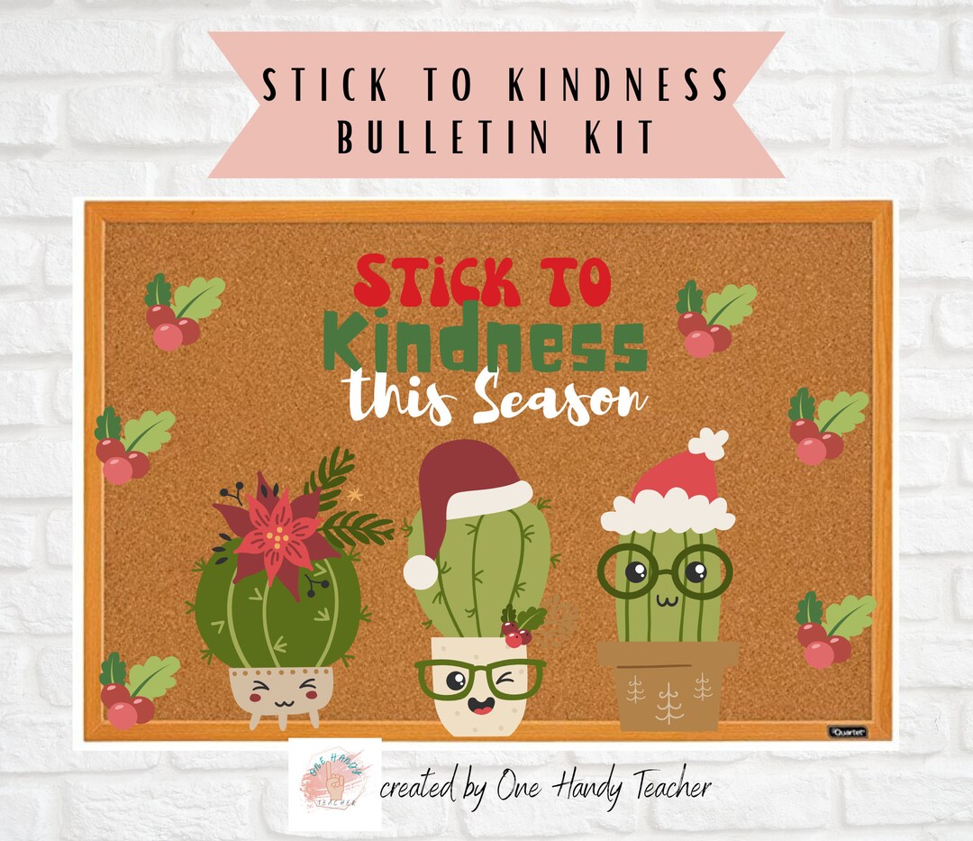 Cactus Christmas Bulletin Winter Bulletin Bulletin Board - Etsy