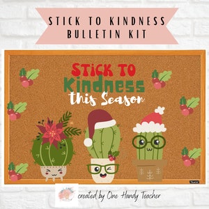 Cactus Christmas Bulletin Winter Bulletin Bulletin Board - Etsy