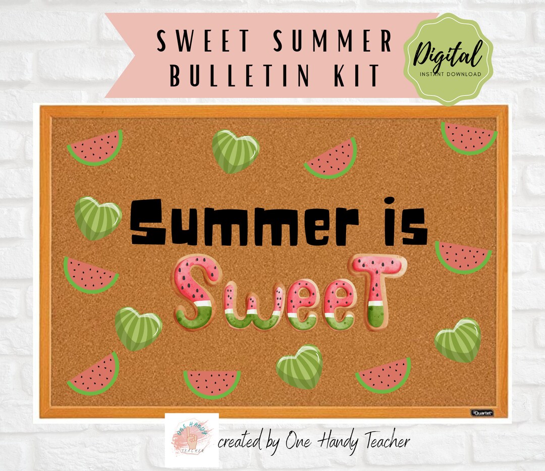 Watermelon Bulletin, Summer Bulletin, Back to School, Teacher Bulletin ...
