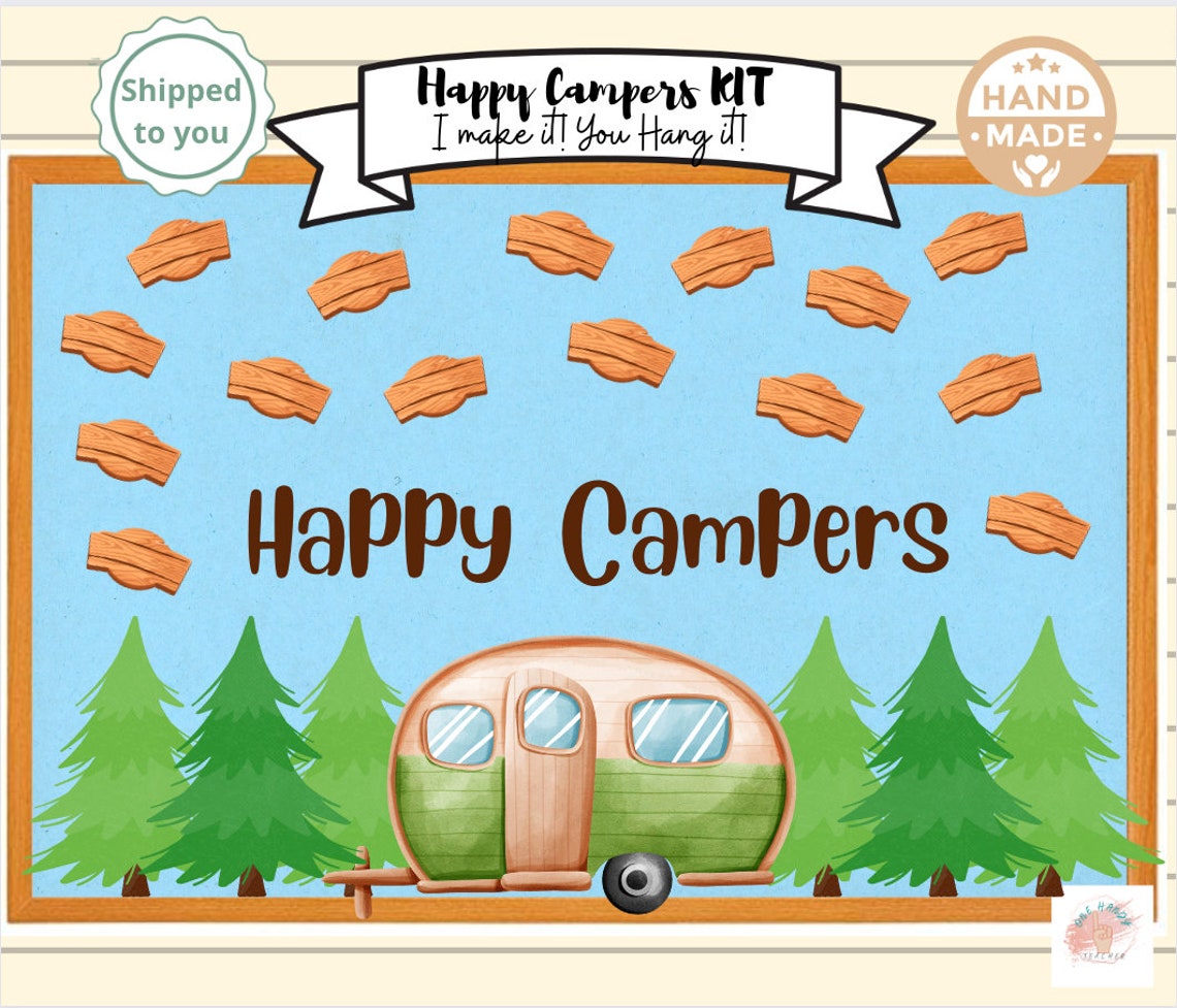 Camping Bulletin Welcome Back Bulletin Bulletin Board Set - Etsy