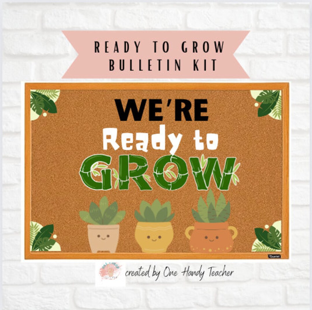 Welcome Bulletin, Plant Theme, Positive Bulletin, Bulletin Board Set ...