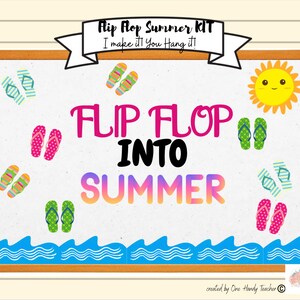 Summer Bulletin Flip Flop Bulletin Bulletin Board Set - Etsy