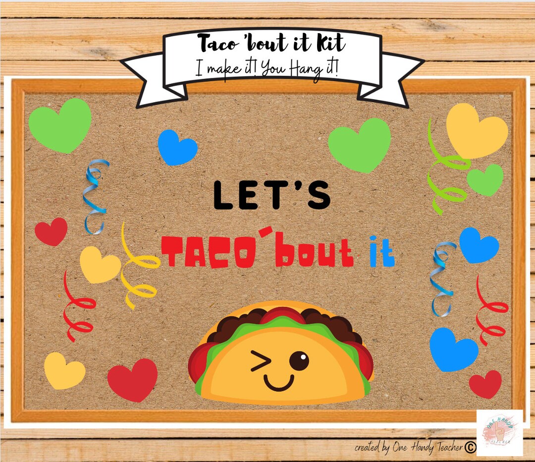 Taco About It Spanish Bulletin Bulletin Board Set Cinco De - Etsy