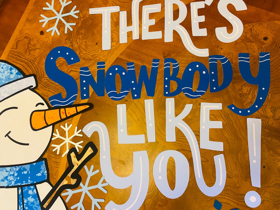 Winter Bulletin Snowman Bulletin Teacher Classroom Office - Etsy