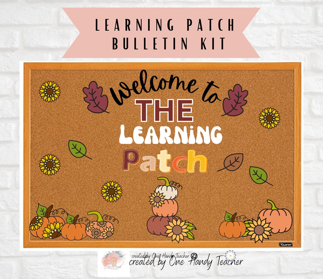 Pumpkin Patch Bulletin, October Bulletin, Fall Bulletin Board Set, Fall ...