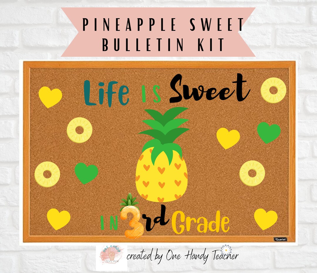Pineapple Theme, Welcome Back Bulletin, Bulletin Board Kit, Back to ...