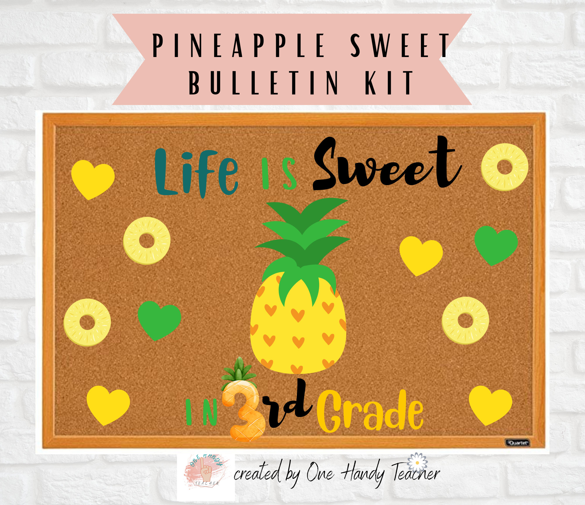 End Of The Year Bulletin Board Kit Sweet Pineapple Theme, 03/01/2024