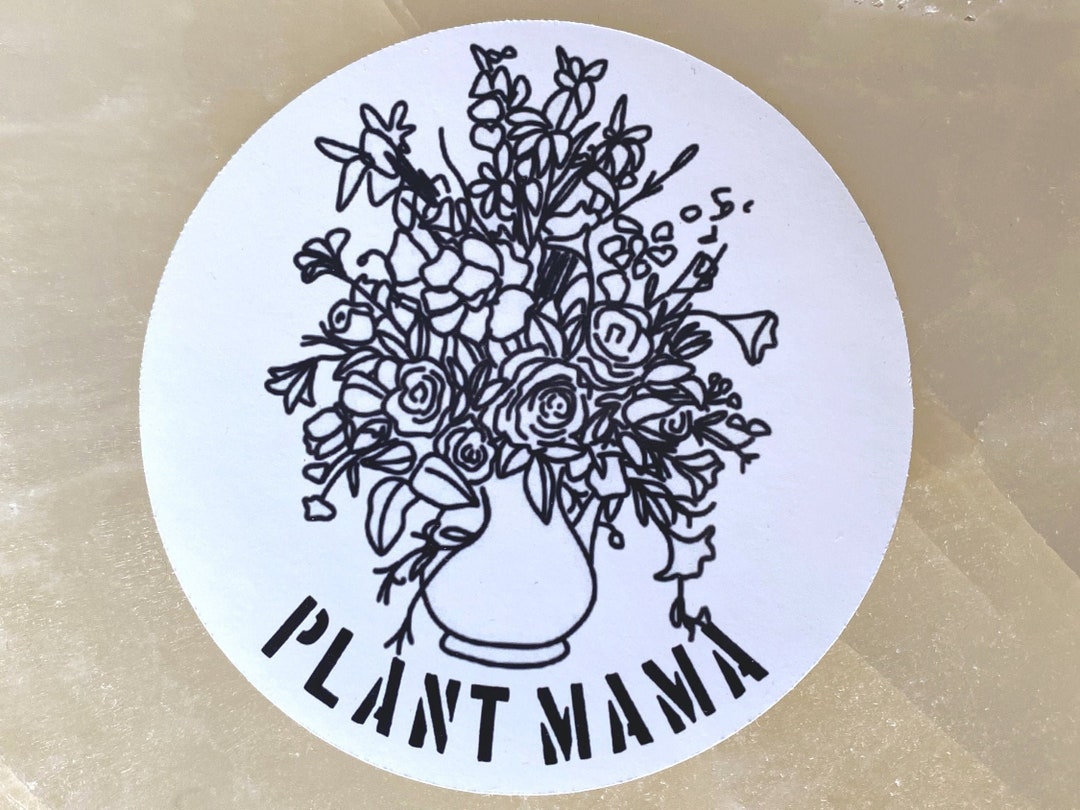 Plant Mama pegatina artista francés Soline Lemoine - Etsy España
