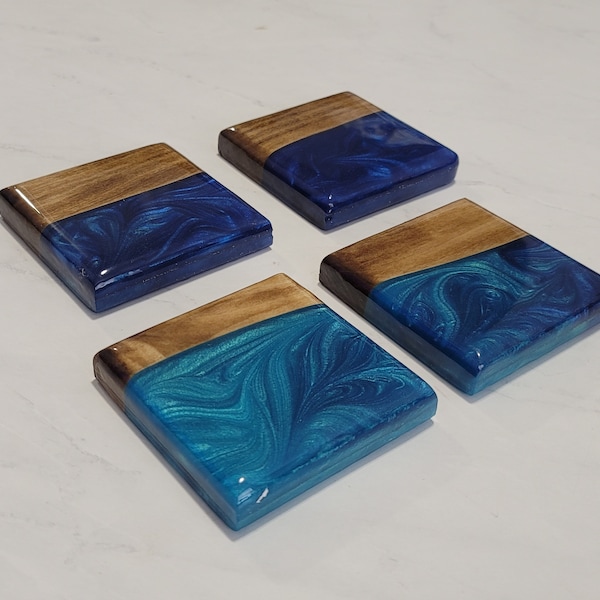 Epoxy Coasters - Etsy