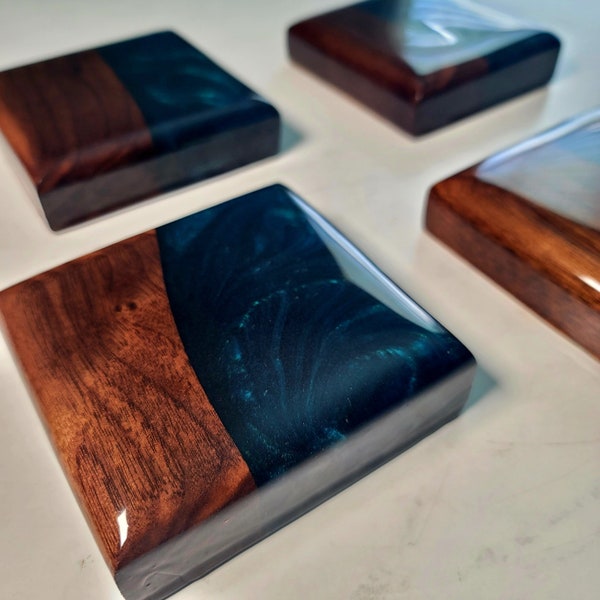 Epoxy Coasters - Etsy
