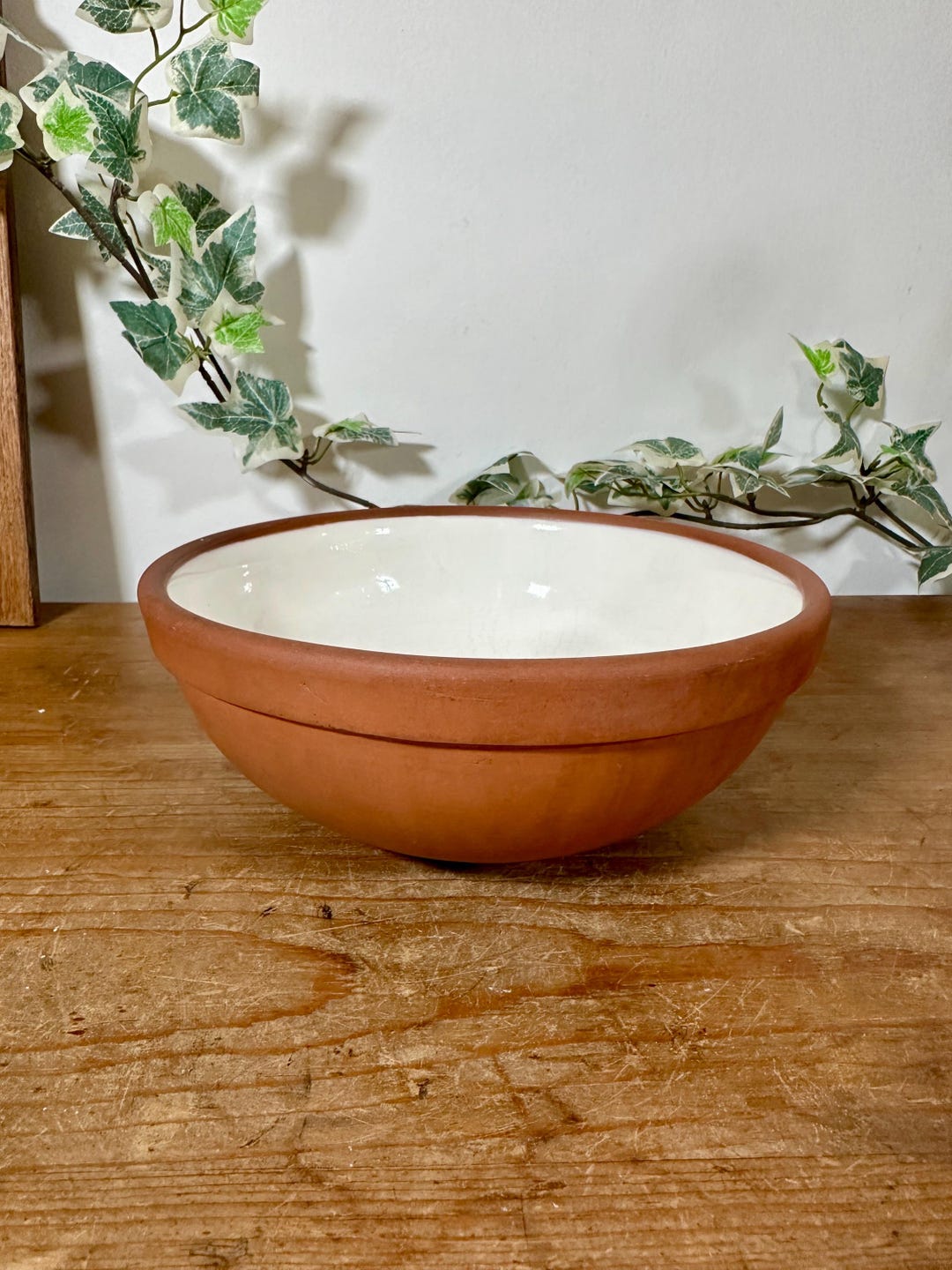 Vintage Royal Barum Ware Terracotta Bowl: Cream Glazed Interior - Etsy