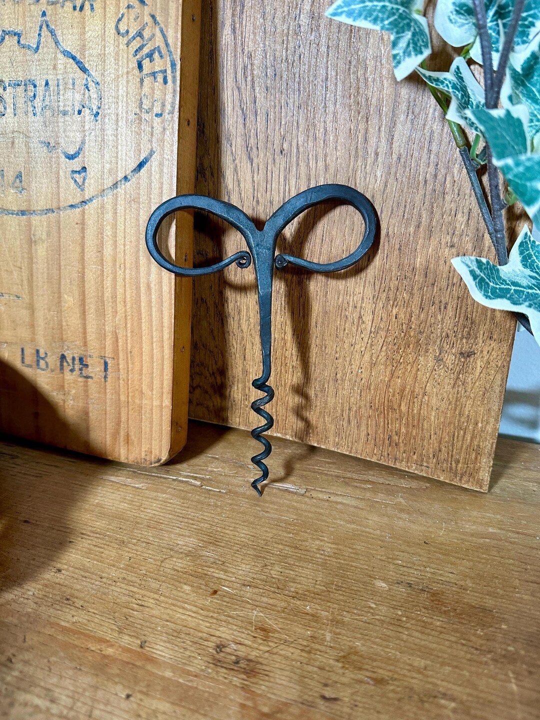 Vintage Hand Forged Wrought Iron Corkscrew Vintage Bar Ware Vintage ...