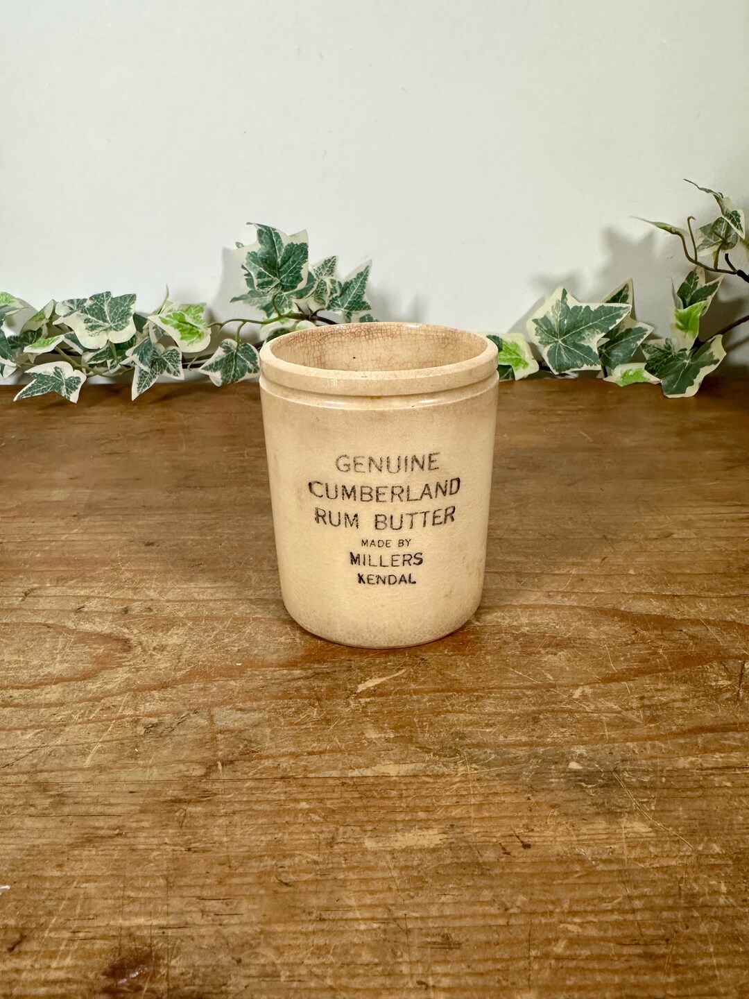 Vintage Cumberland Rum Butter Jar | Vintage Stoneware Jars ...