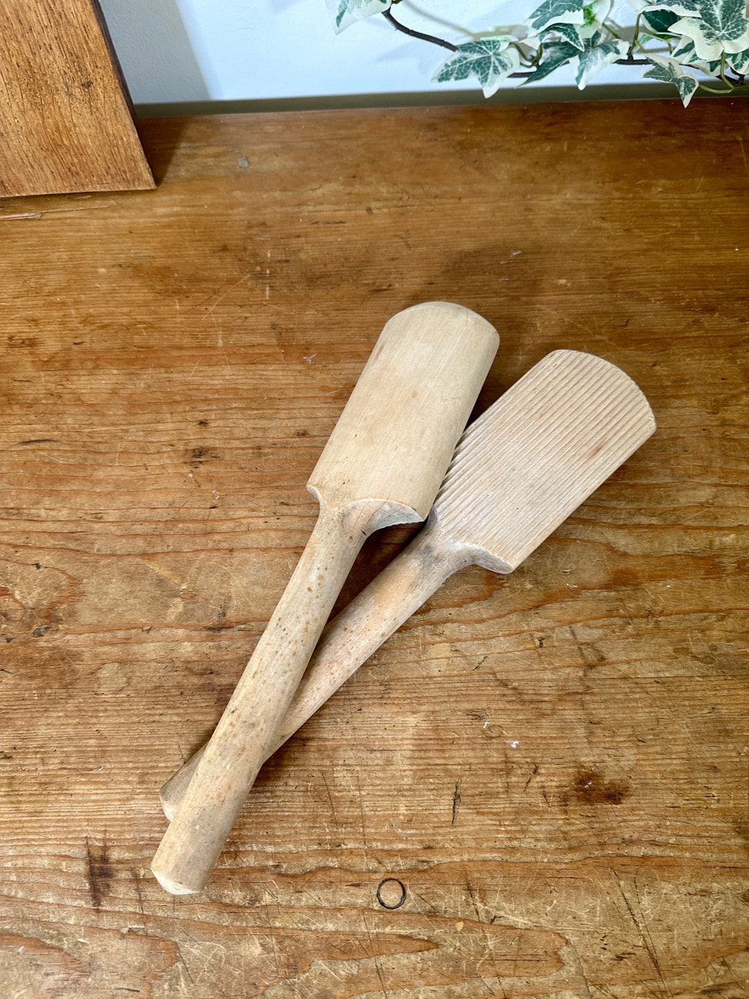 Vintage Wooden Butter Pat Vintage Butter Pat Vintage Wood Kitchenware ...